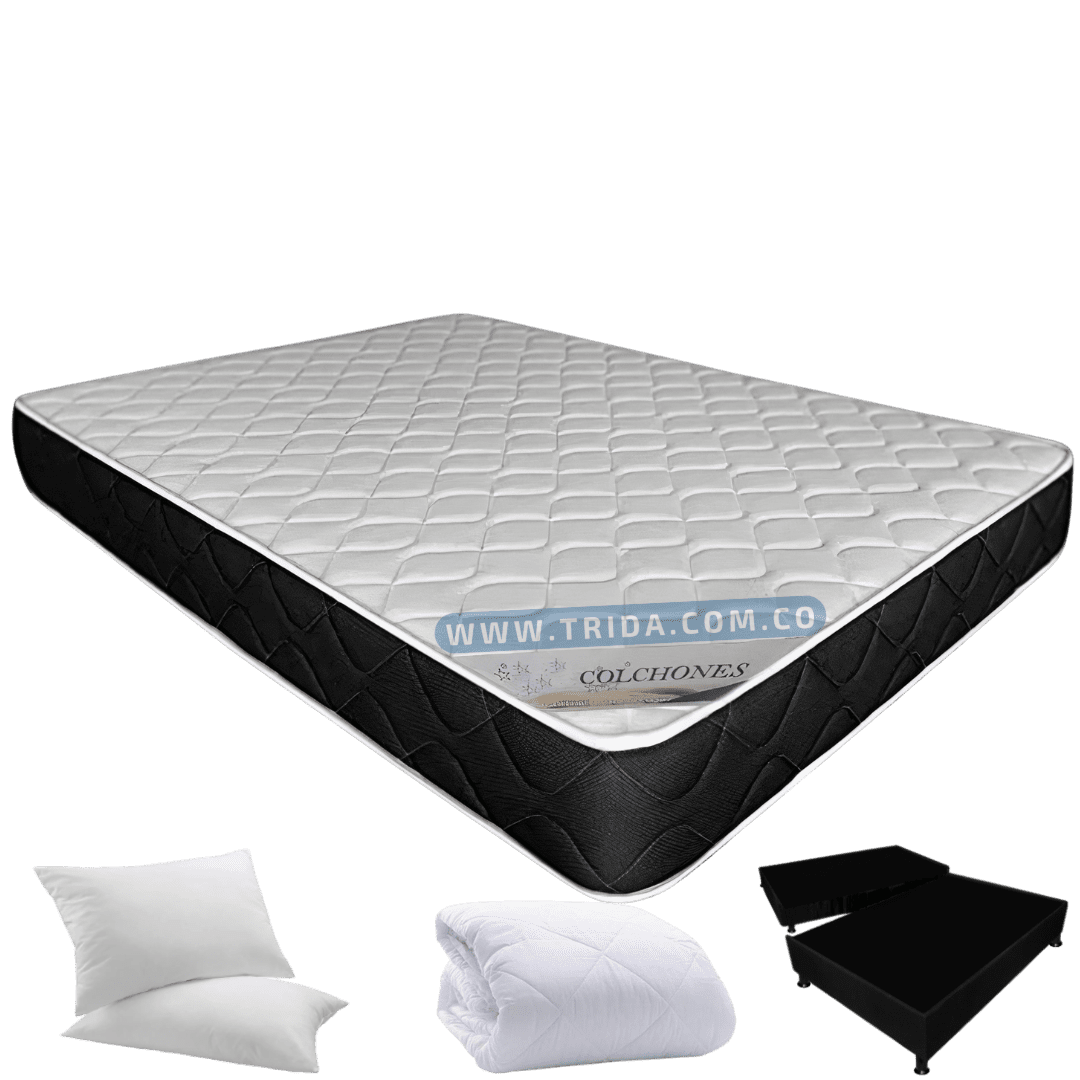 Base cama + Colchón Ortopédico Darling + Obsequio